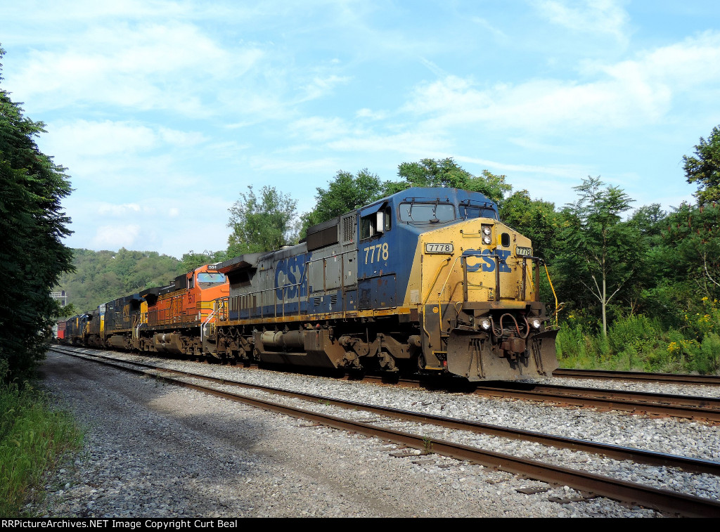 CSX 7778, BNSF 5510, CSX 558, CSX 7395, CSX 2274, CSX 6475
